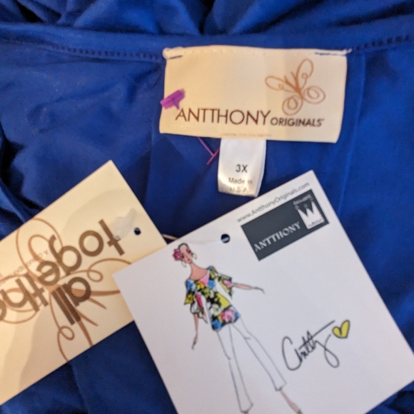 Anthony Originals | Tops | Anthony Originals Tunic Top 3x New With Tags ...